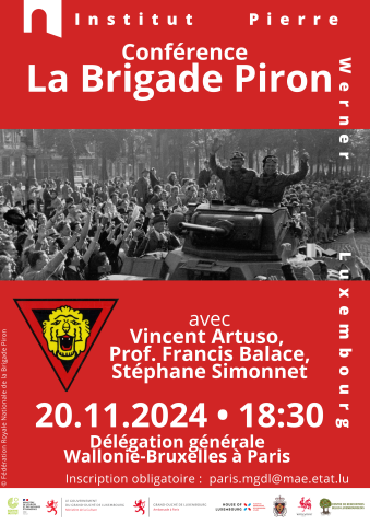 Conférence : La Brigade Piron | 20.11.24 - Ambassade du Luxembourg à Paris